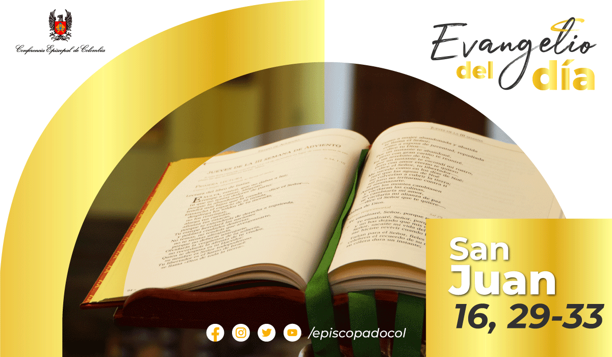 22 de mayo | Lectura del santo Evangelio según san Juan 16, 29-33 ...